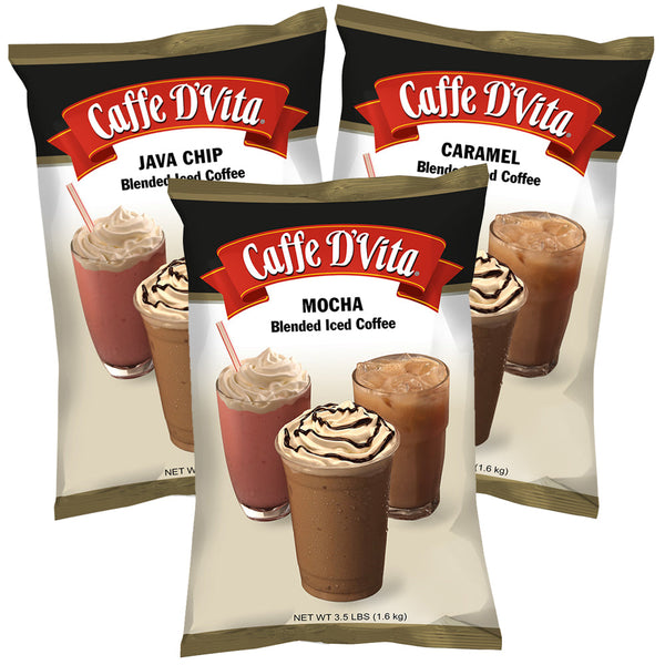 3.5 LB. D'Vita Blended Iced Coffees Vend Paks - Caffe D' Vita